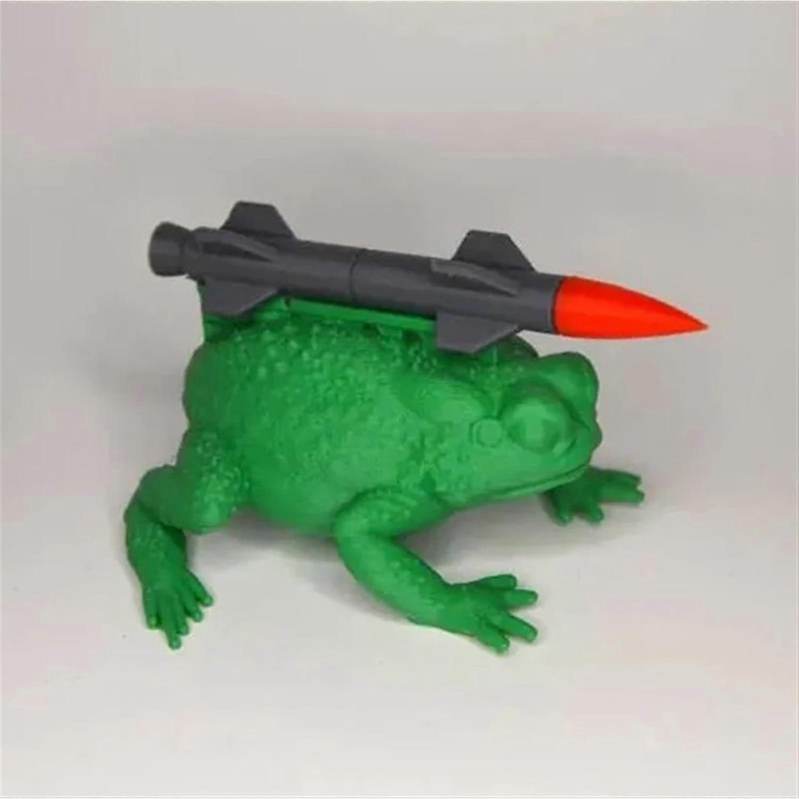 Missile Toad Resin Animal Ornaments Unique Prank Gift Christmas Animal ...