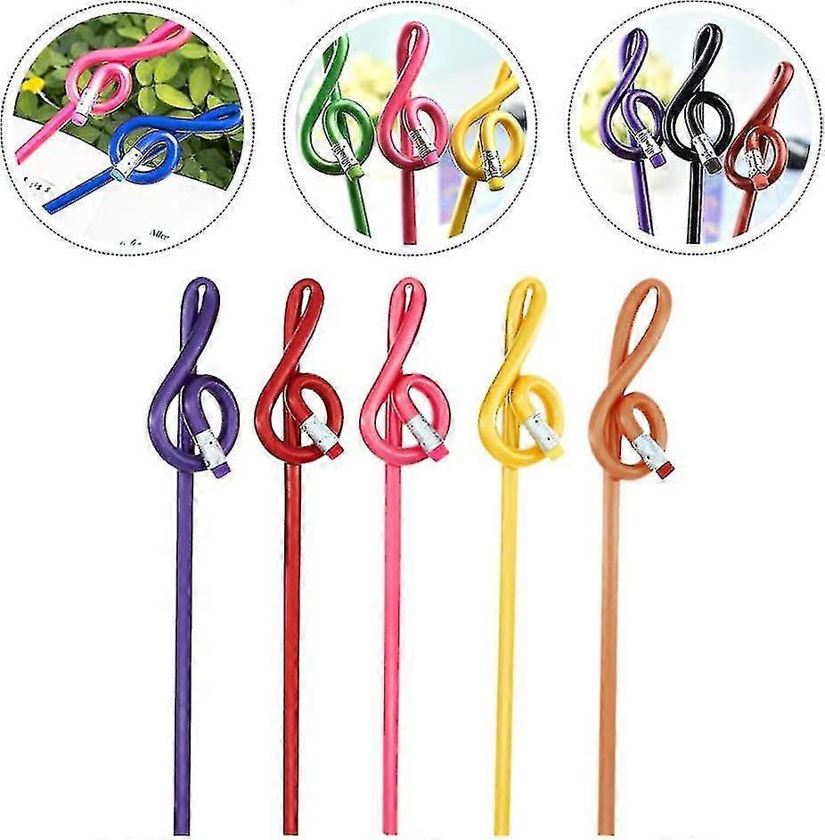 Music Pencils Musical Notes Pens Music Treble Clef Bent Pencil G Clef ...