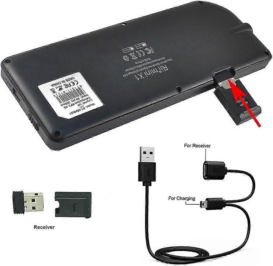 Mini Wireless Keyboard, With Touchpad Mouse, Lightweight Portable ...