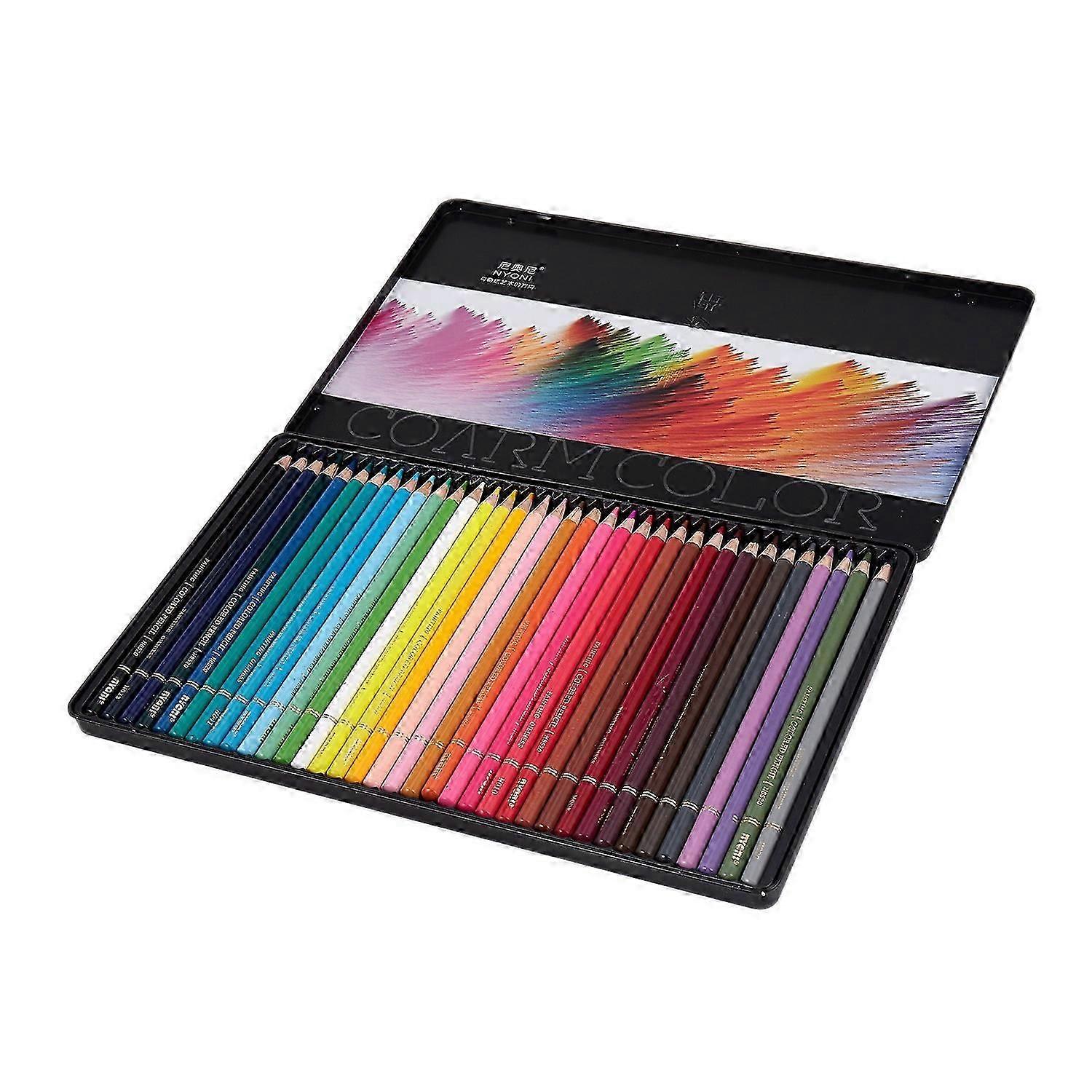 Nyoni Oil Colored Pencil Wood Graffiti 36 Colors Fill Pen Advanced ...