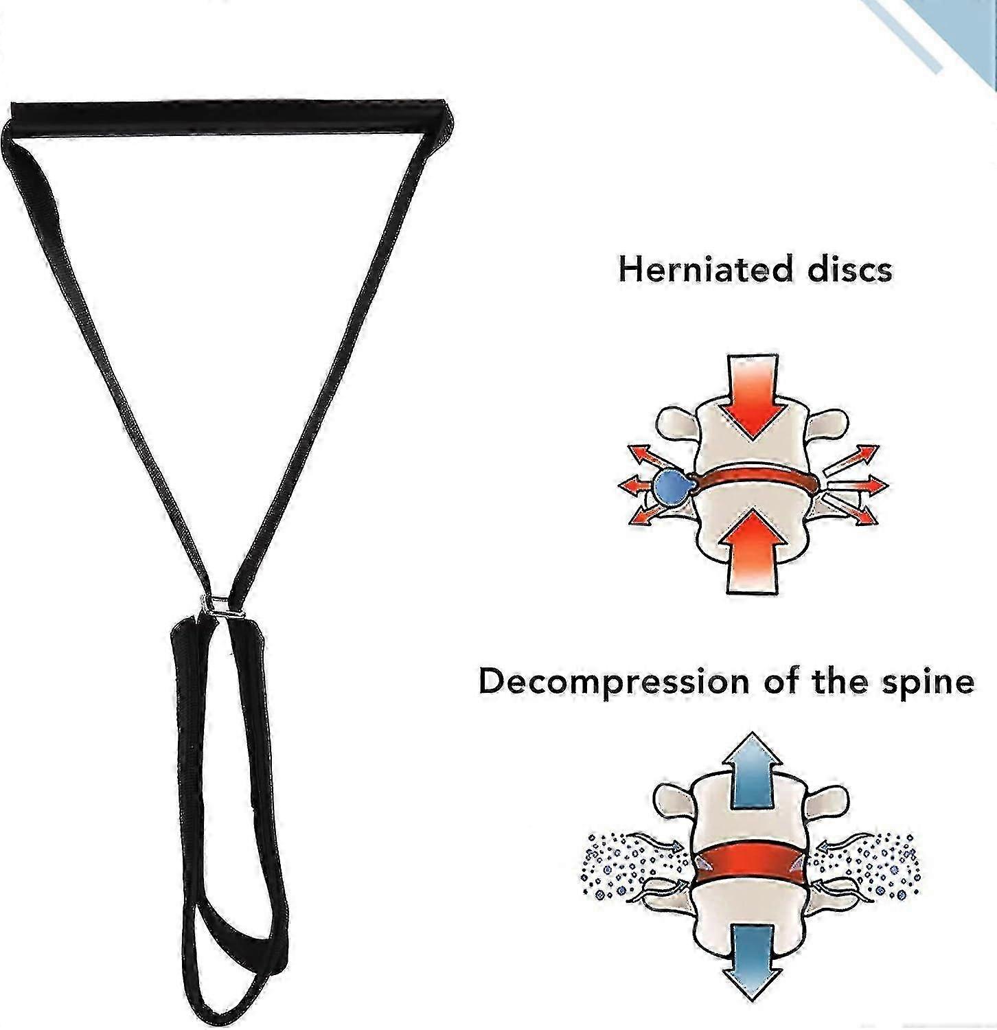 Neck Stretcher Strap, Spine Chiropractic Decompression Tool with Chin ...