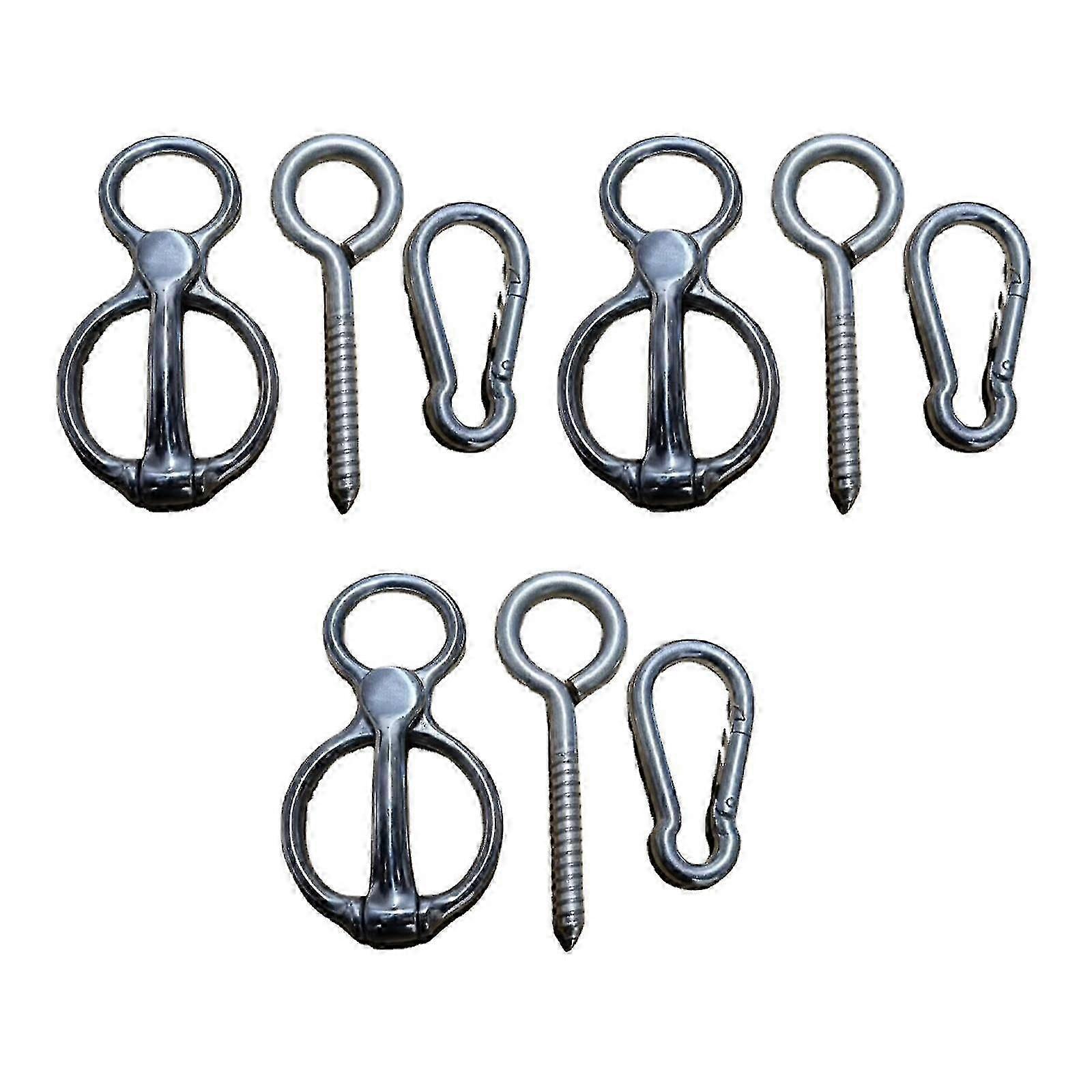 3sets Horse Tie Rings Horse Tack Supplies Snap Buckle Safety Horse ...