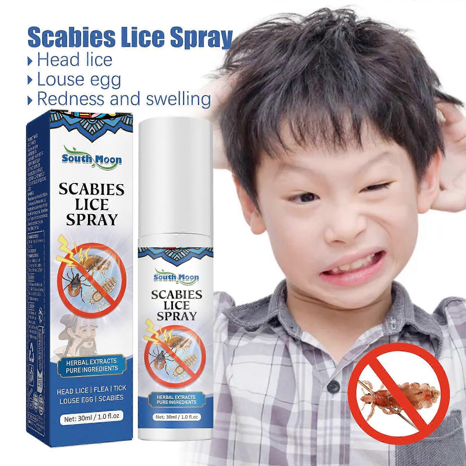 Lice and Scabies Removal Spray for Hair and Scalp Anti-Itch ...