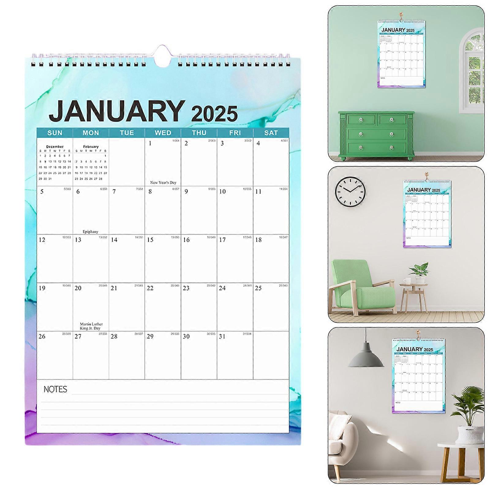 Calendar 2025 Wall Calendar School Year Planner English Edition School ...