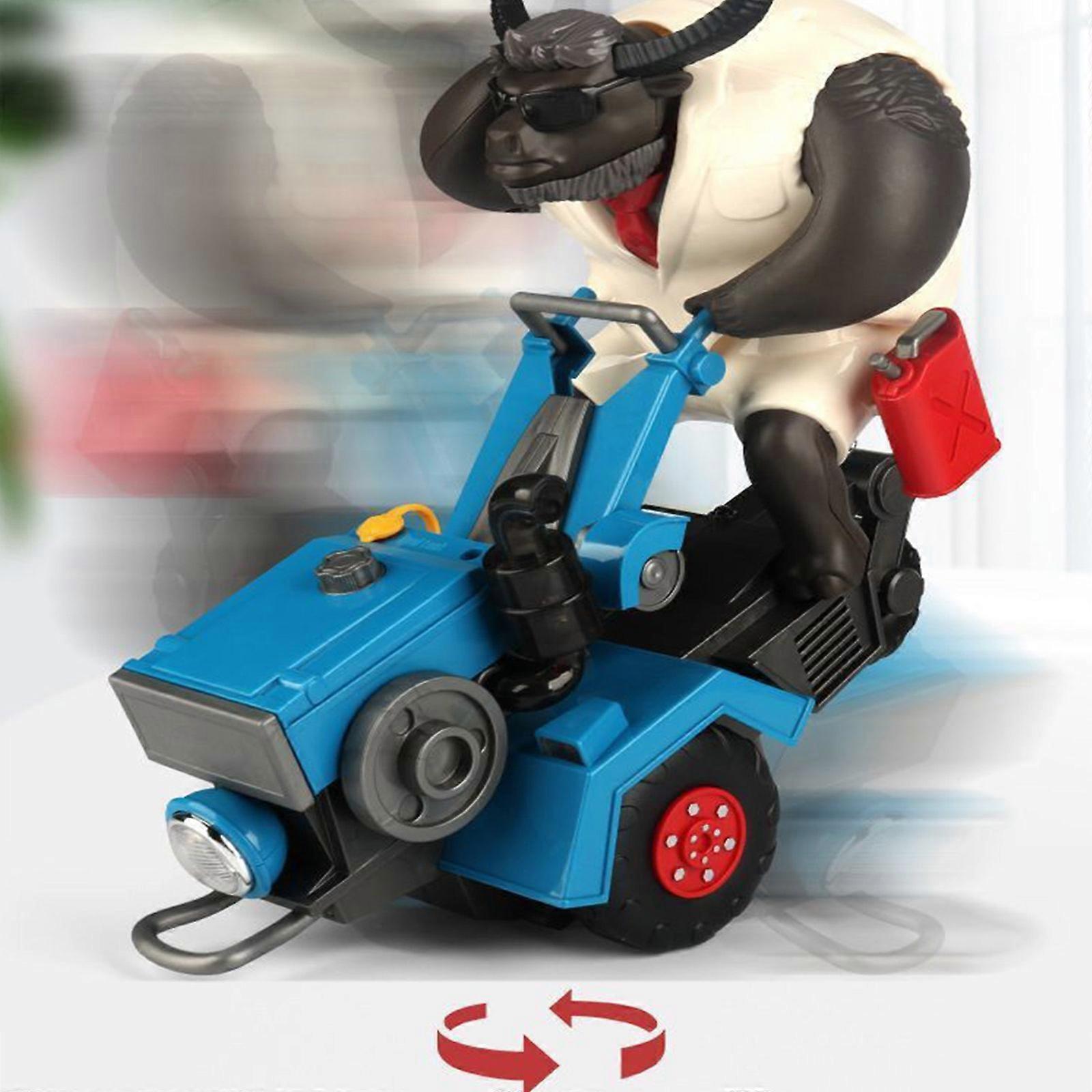 Interactive Tractor Toy Light Sound Toy Car Kids Tractor Toy Rotating ...