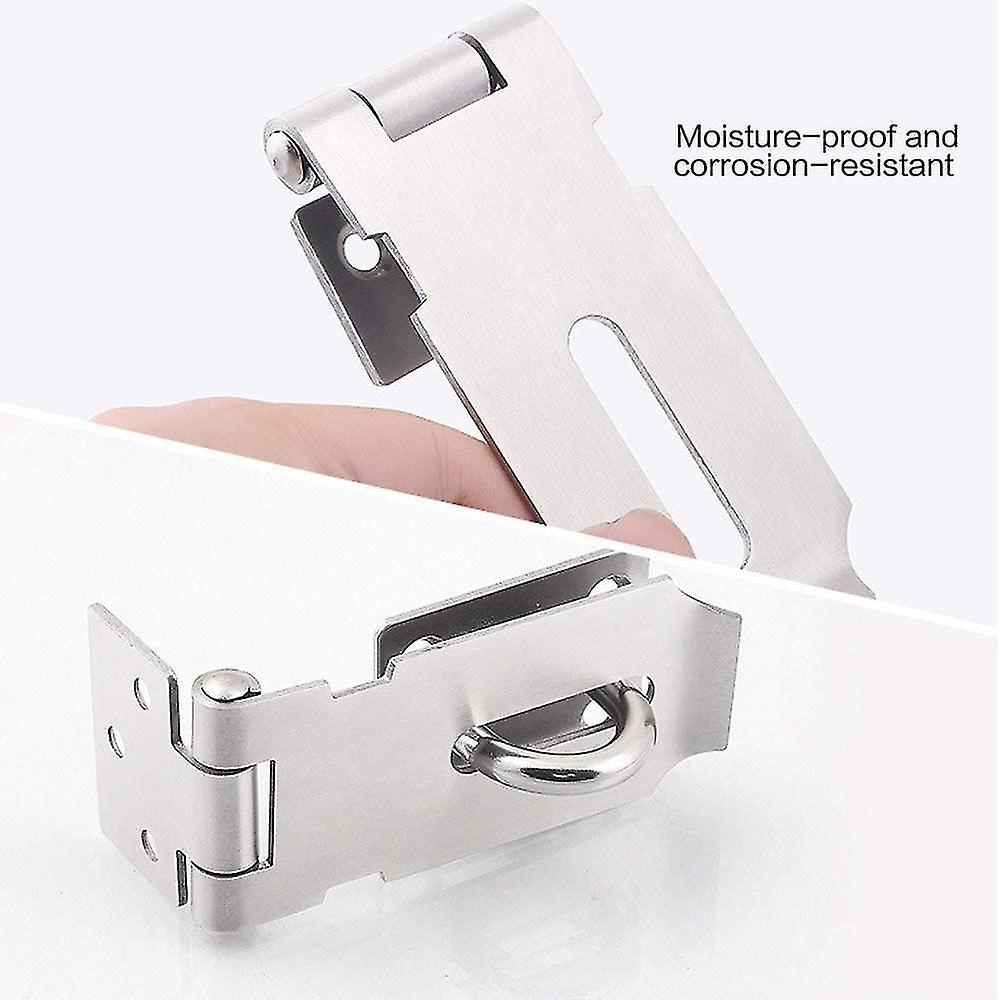 Stainless Steel Hasp Lock Door Bolt Lockable Security Hasp Device Door ...