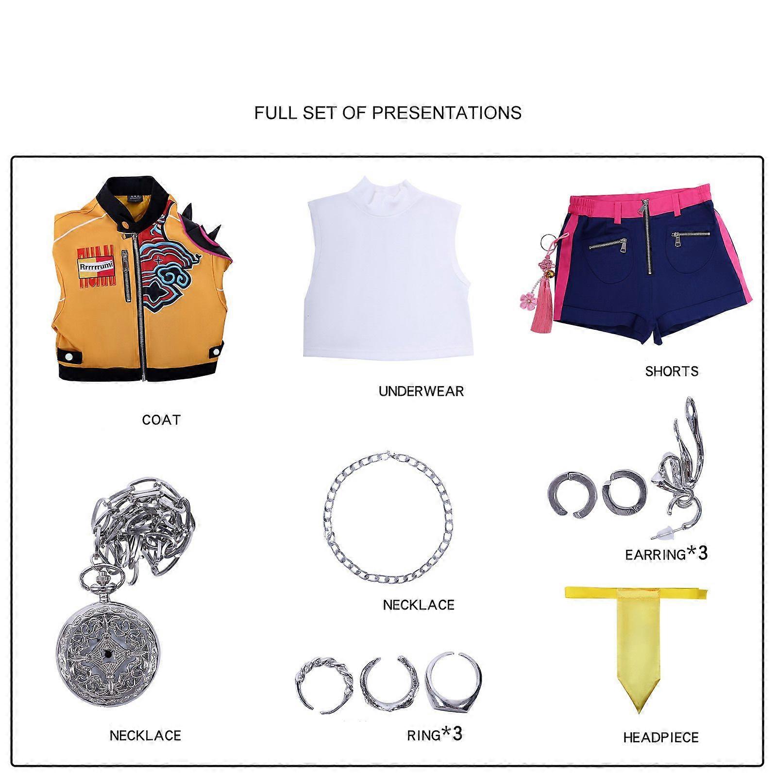 KPop Demon Hunters Cosplay Costume Set Rumi Mira Zoey Halloween ...