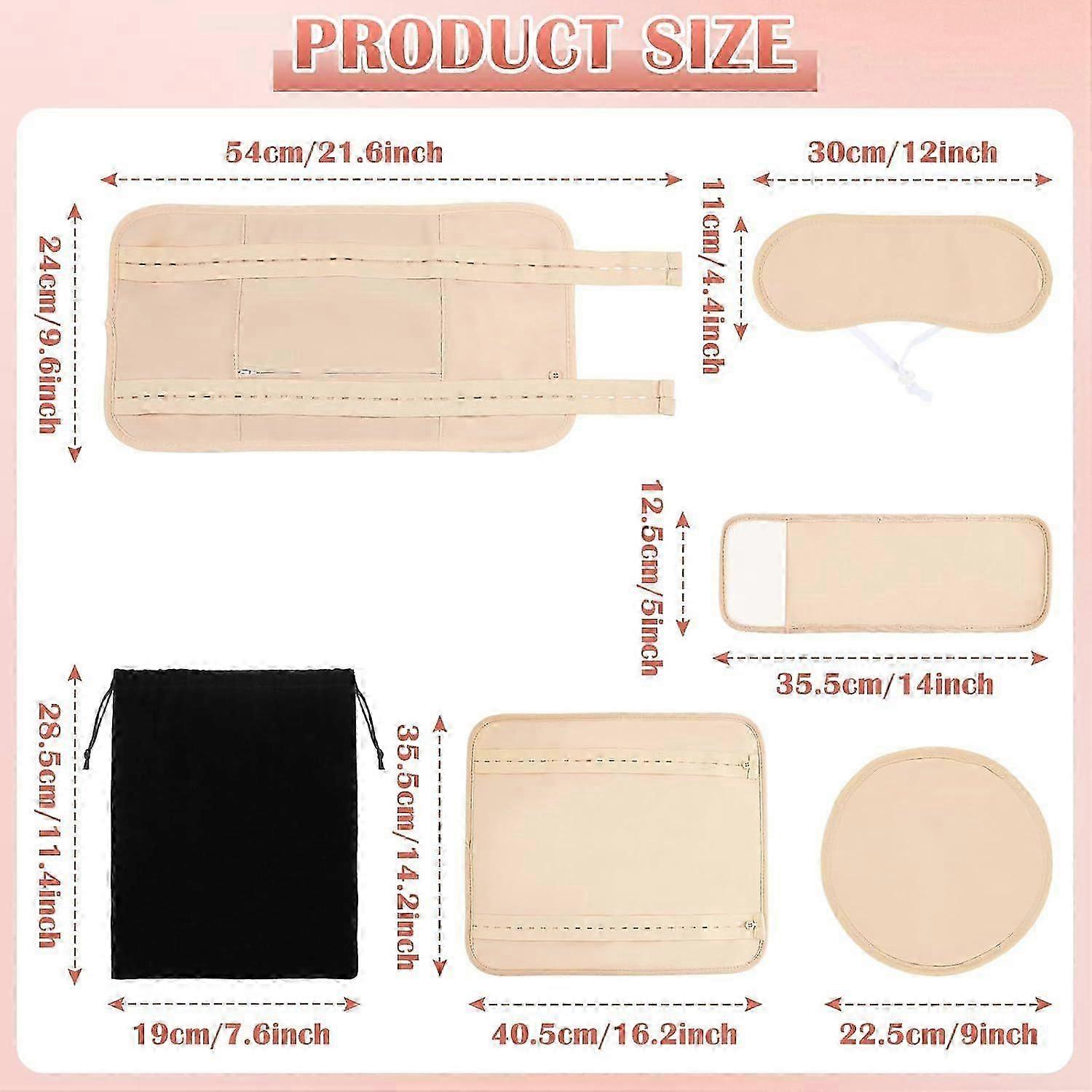 Castor Oil Pack Wrap, 8 Pcs Reusable Organic Castor Oil Pack Wrap with ...