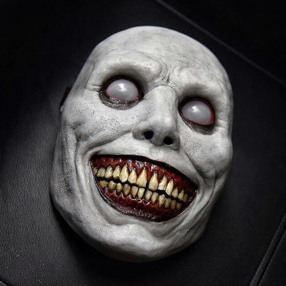 Creepy Scary Horror Exorcist Mask Smiling Face Carnival Party Costume ...