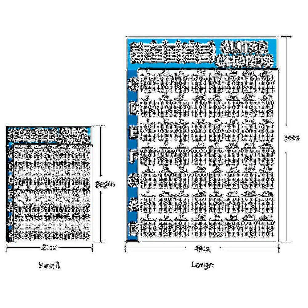 Acoustic Guitar Practice Chords Scale Chart Guitar Chord Fingering ...