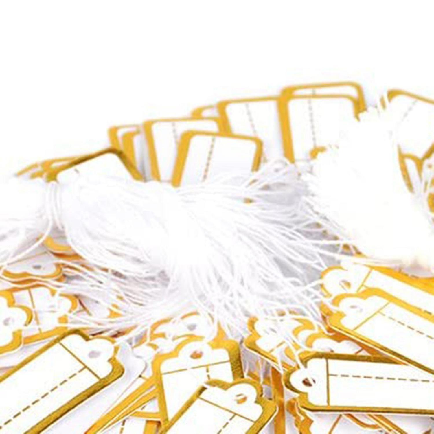 400 Pcs Paper Jewelry Price Tags With Hanging String Marking Tags ...