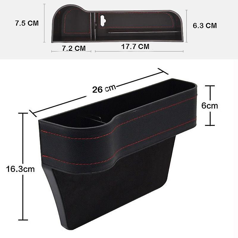 Car Seat Crevice Storage Box Seat Gap Slit Pocket Catcher Organizer ...