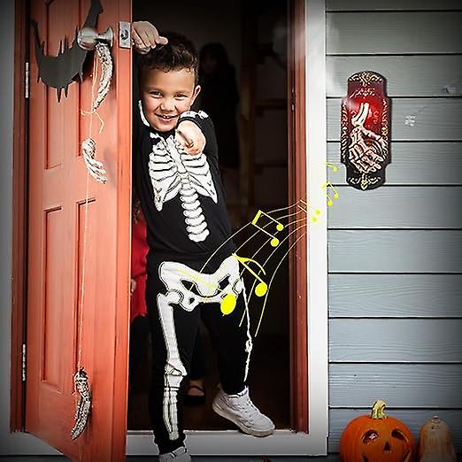 New Halloween Doorbell With Animated Skeleton Hand With Horrible Sounds ...
