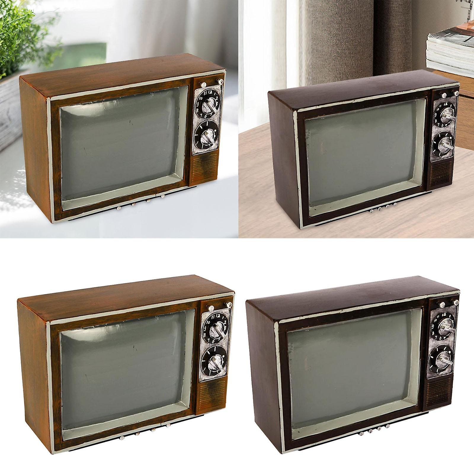 TV Model DIY Scene Accessories Furniture Model Photo Props Model Brown ...