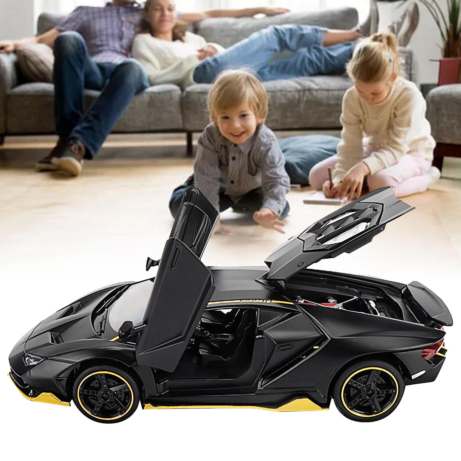 1:32 Scale Matte Black Alloy Diecast Model Car Toy - Pull Back Action ...