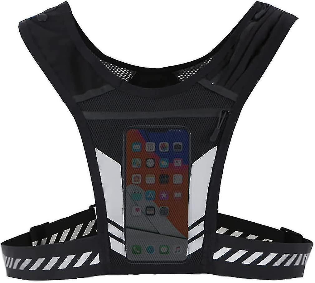 Running Vest Phone Holder, Breathable Reflective Running Vest, Sport ...