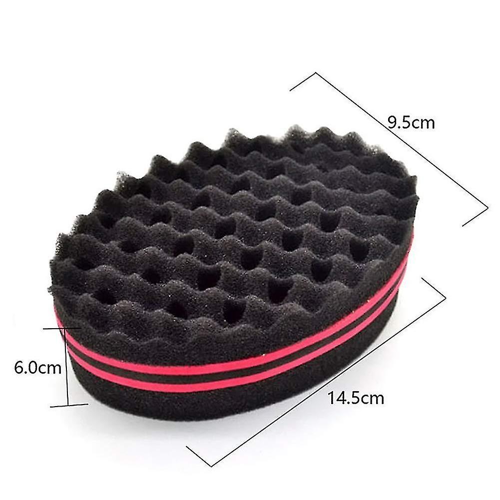 Curly hair sponge with holes black messy hair curly hair rubbing sponge ...