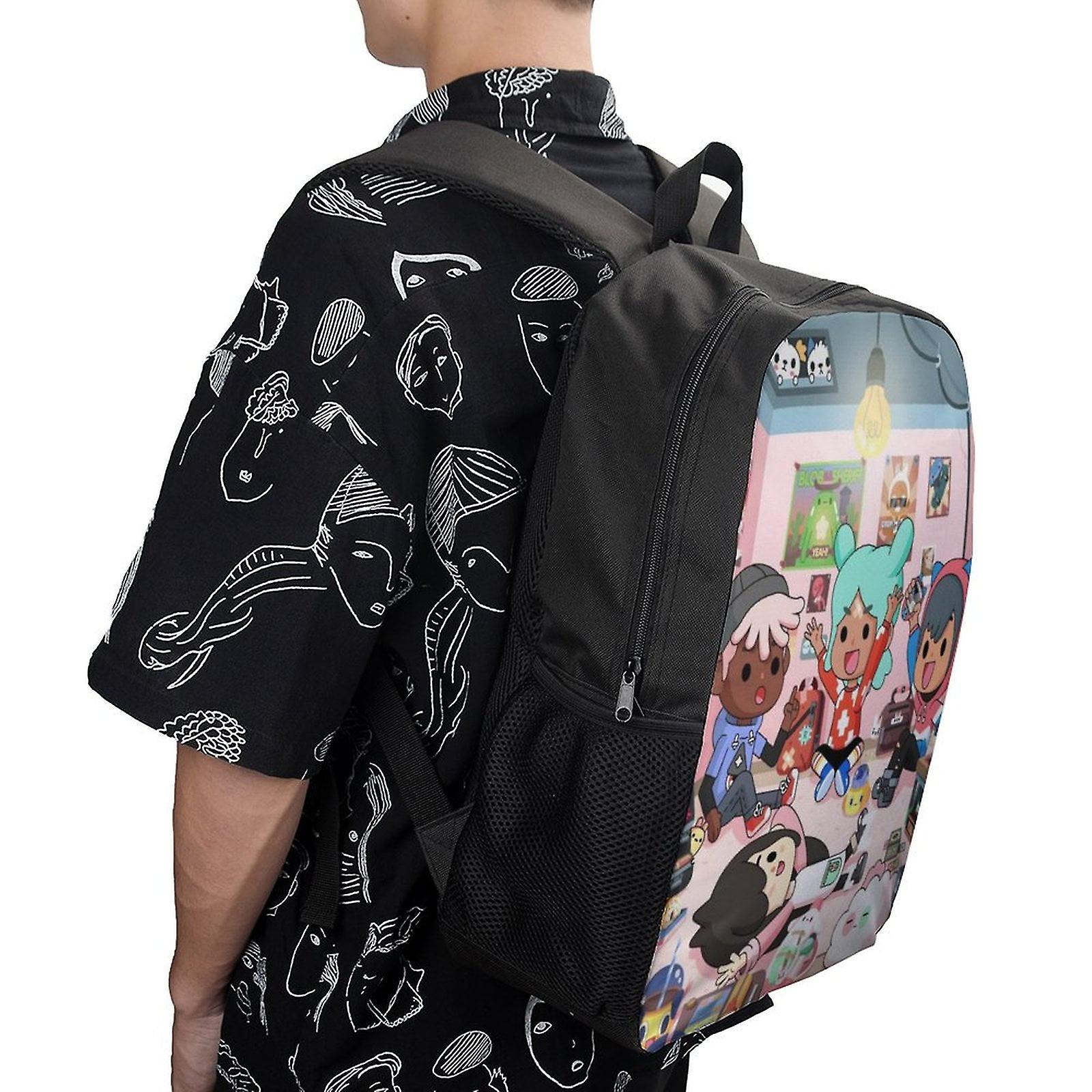 Toca Life World Backpack 17 Inch Shoulder Bag Sturdy Laptop Backpack ...