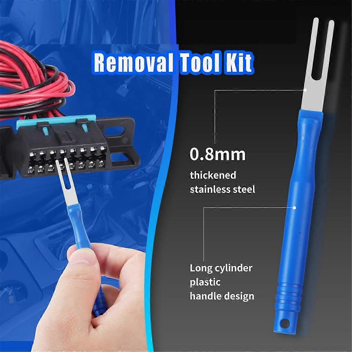 21Pcs Car Terminal Removal Tool Kit Cable Plug Remove Puller Electrical ...