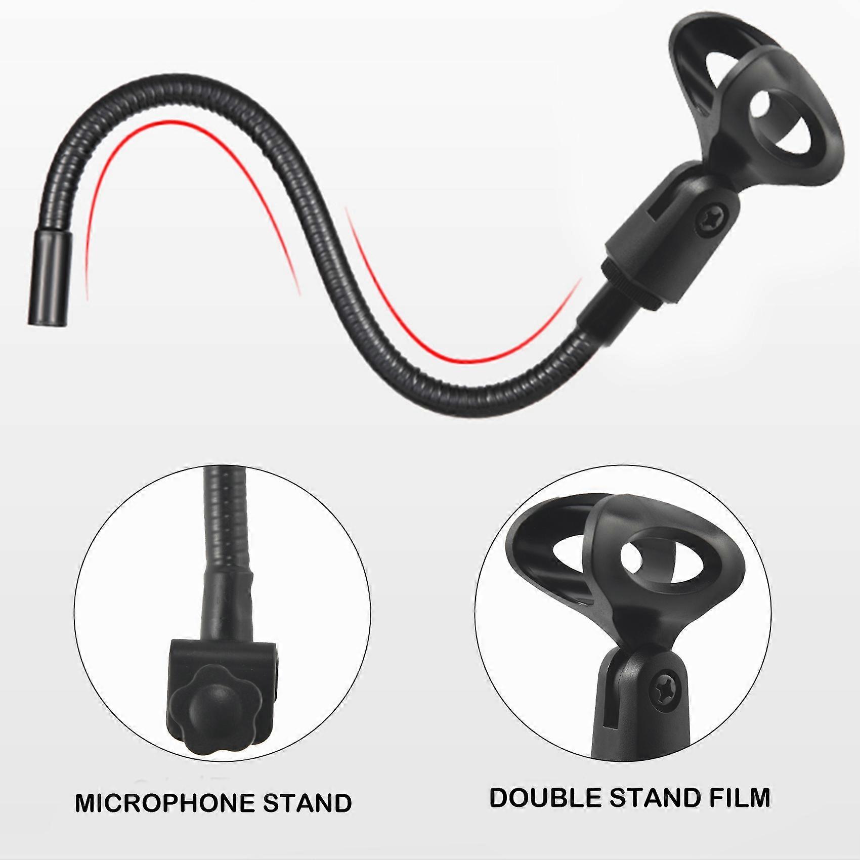 Flexible Gooseneck Microphone Stand with Desk Clamp for Radio ...