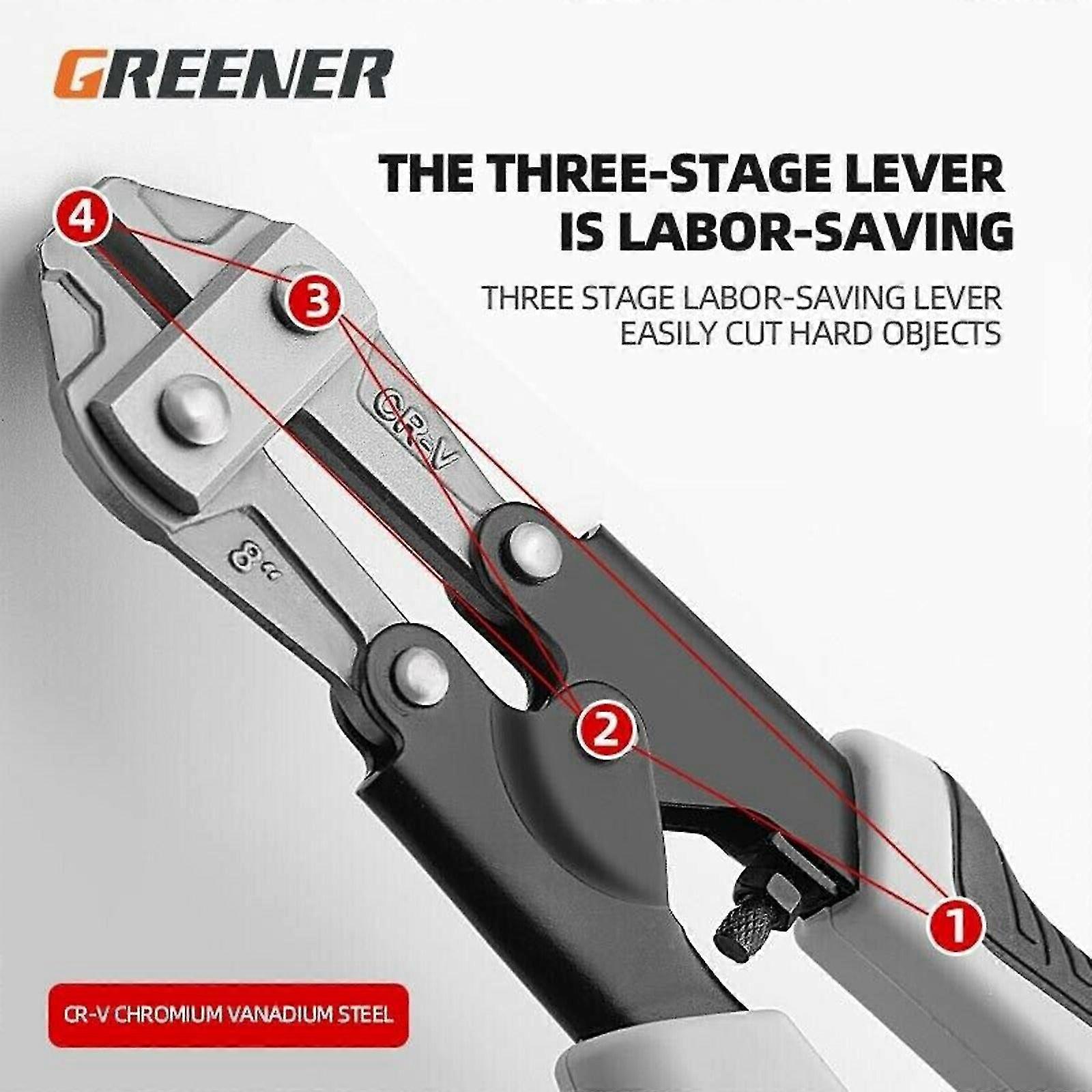 Bolt cutter compact size cut steel wire large pliers rods bolt rivets ...