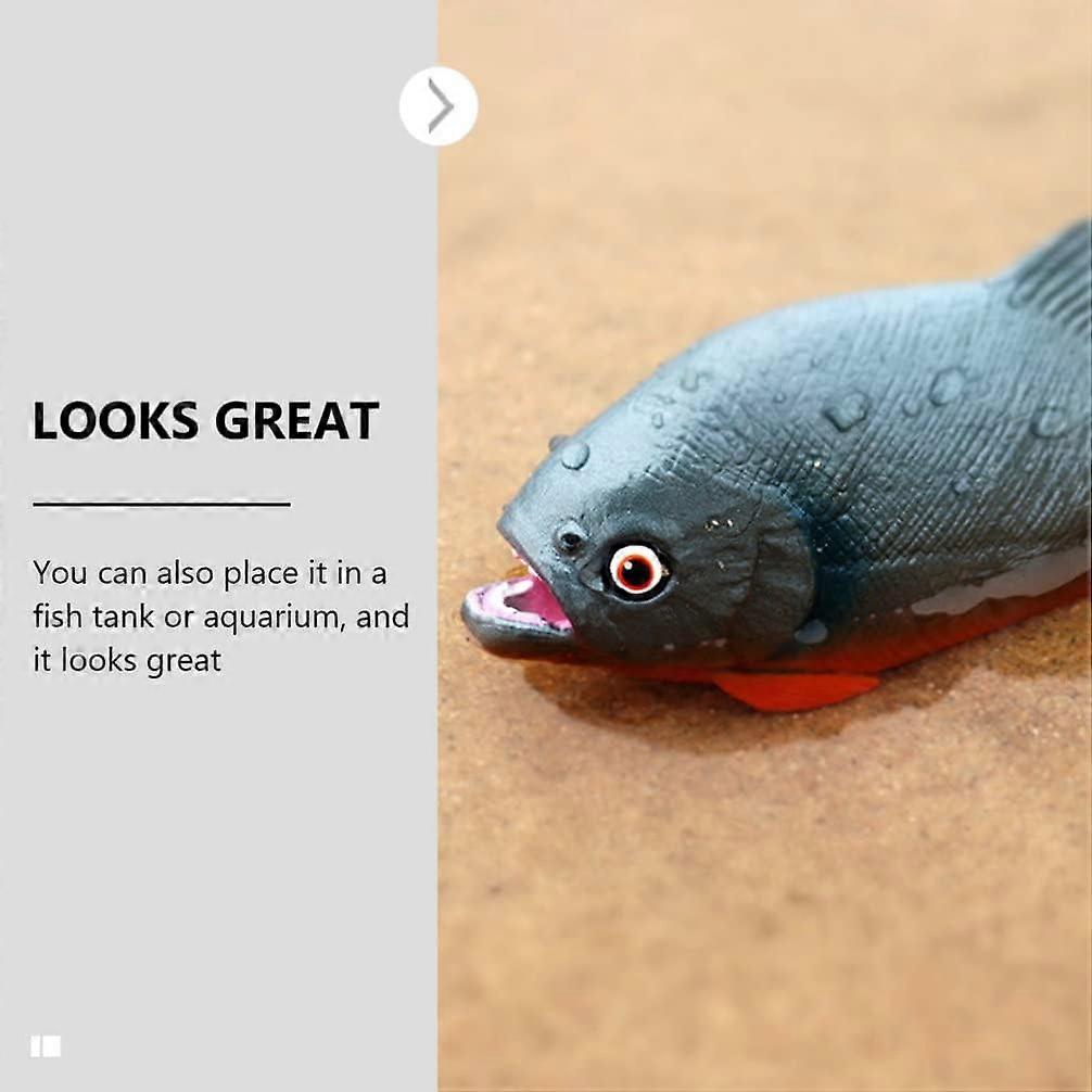 Artificial Piranha Toy Ferocious Fish Model Fake Fish Simulated Fish ...