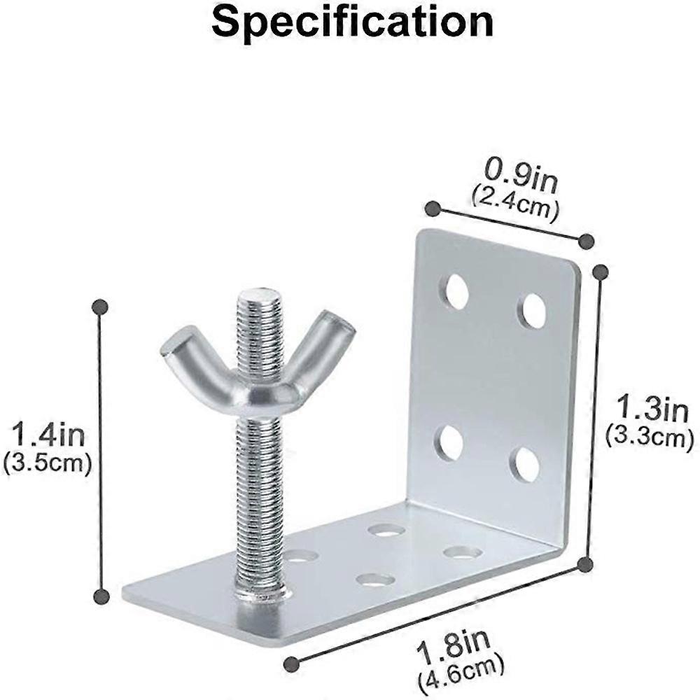 Roman Shade Wall L Bracket and Wingnut Ceiling or Wall Mount Brackets ...