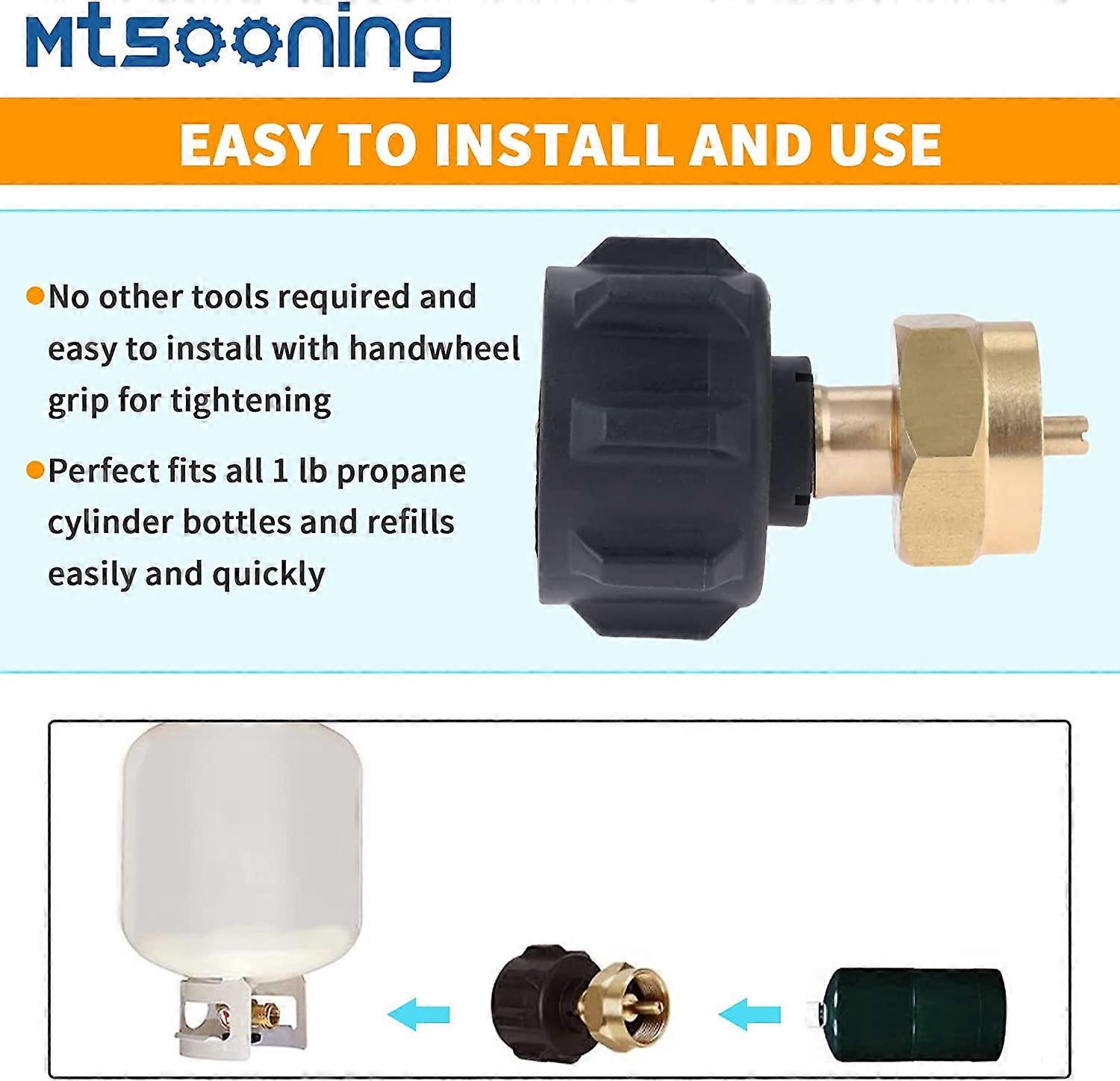 Refill adapter for 0.5 kg propane tanks QCC1 propane refill adapter for ...