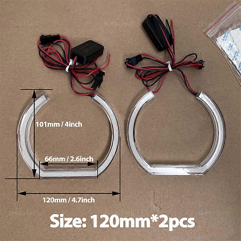 Acrylic Horseshoe DTM White Halo Ring Angel Eyes LED Light Ring for BMW 1 2 3 4 5 6 7 series E38 ...