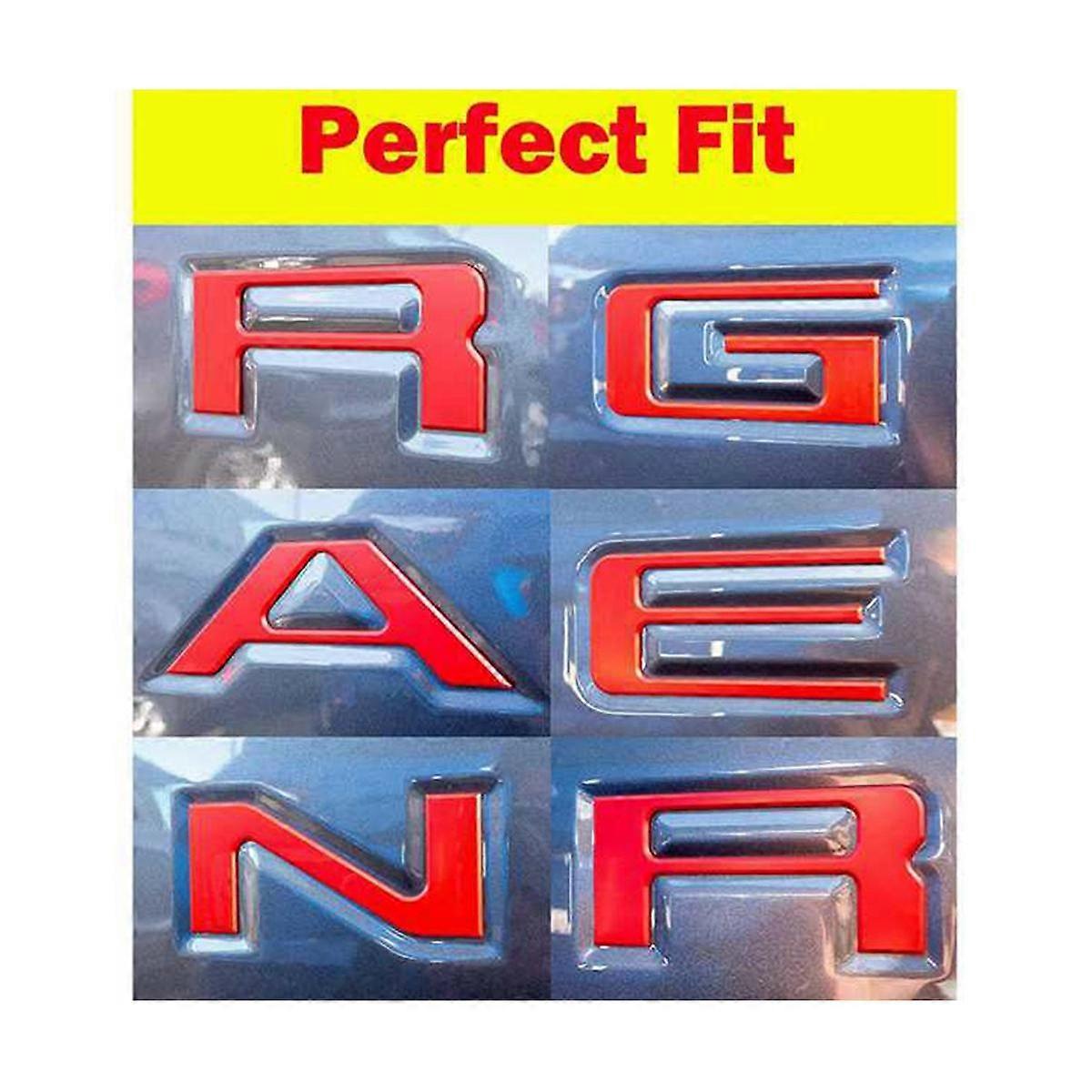 Insert Letters 3D Raised & Decals Letters, Emblems for 2019 2020 (Red ...