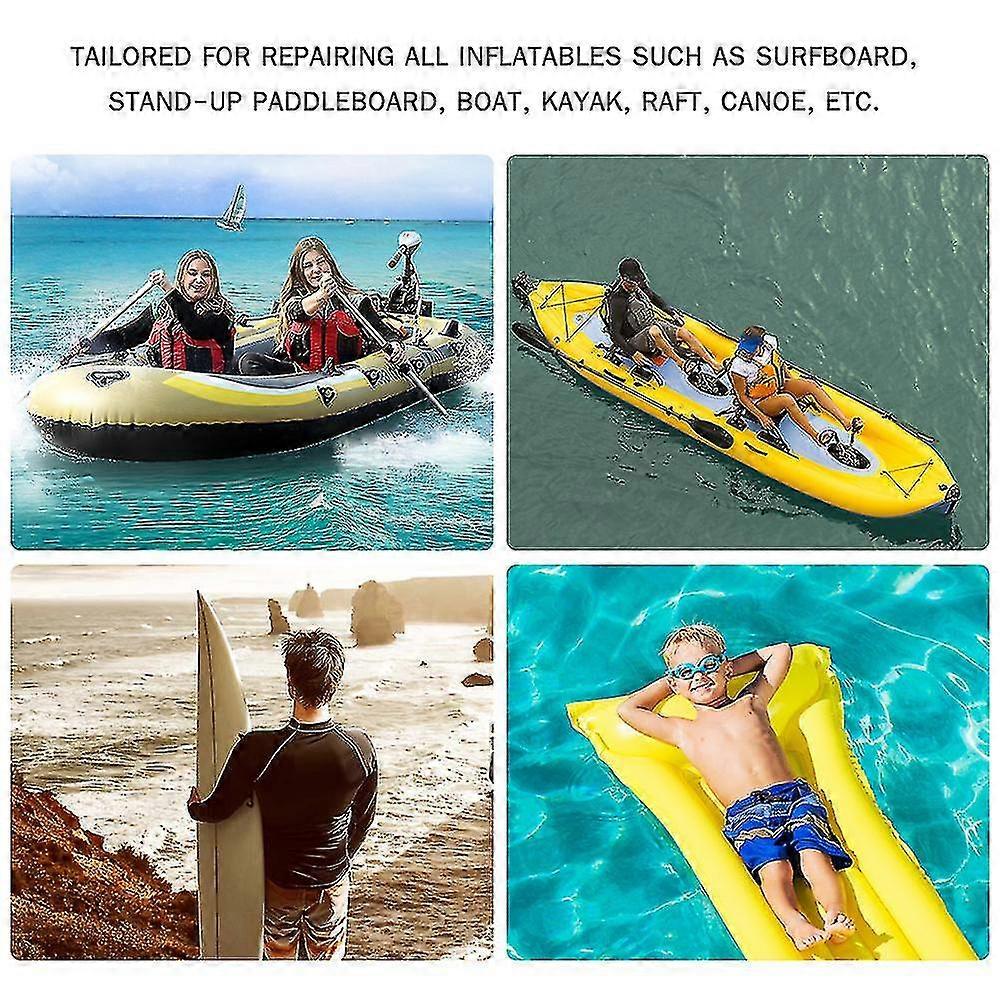 Sup Repair Kit With Pvc Patches And Glue For Inflatables Portable Stand-up Paddleboard Repair ...