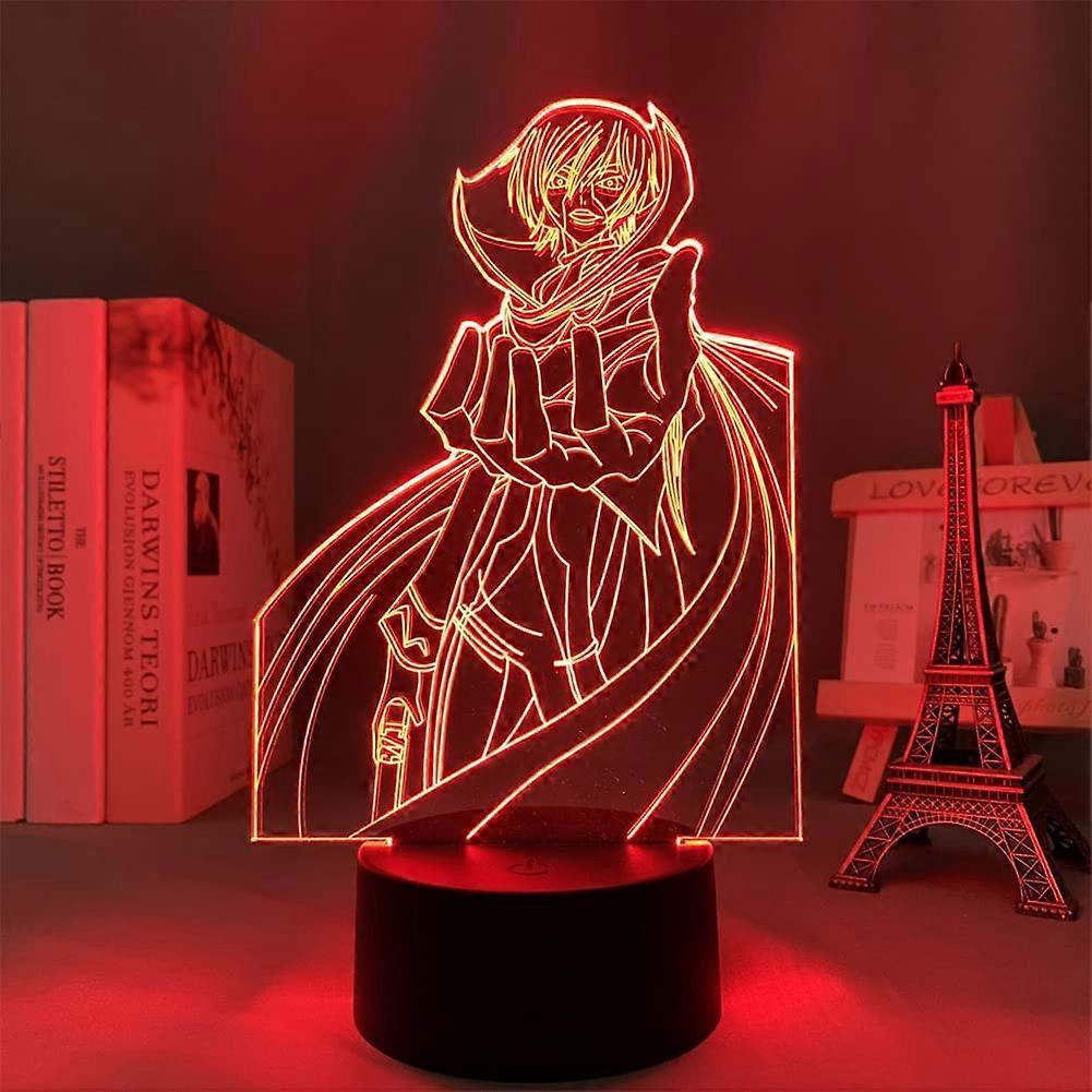 3D Lamp Anime Code Geass Lelouch Lamperouge Acrylic Led Light for ...