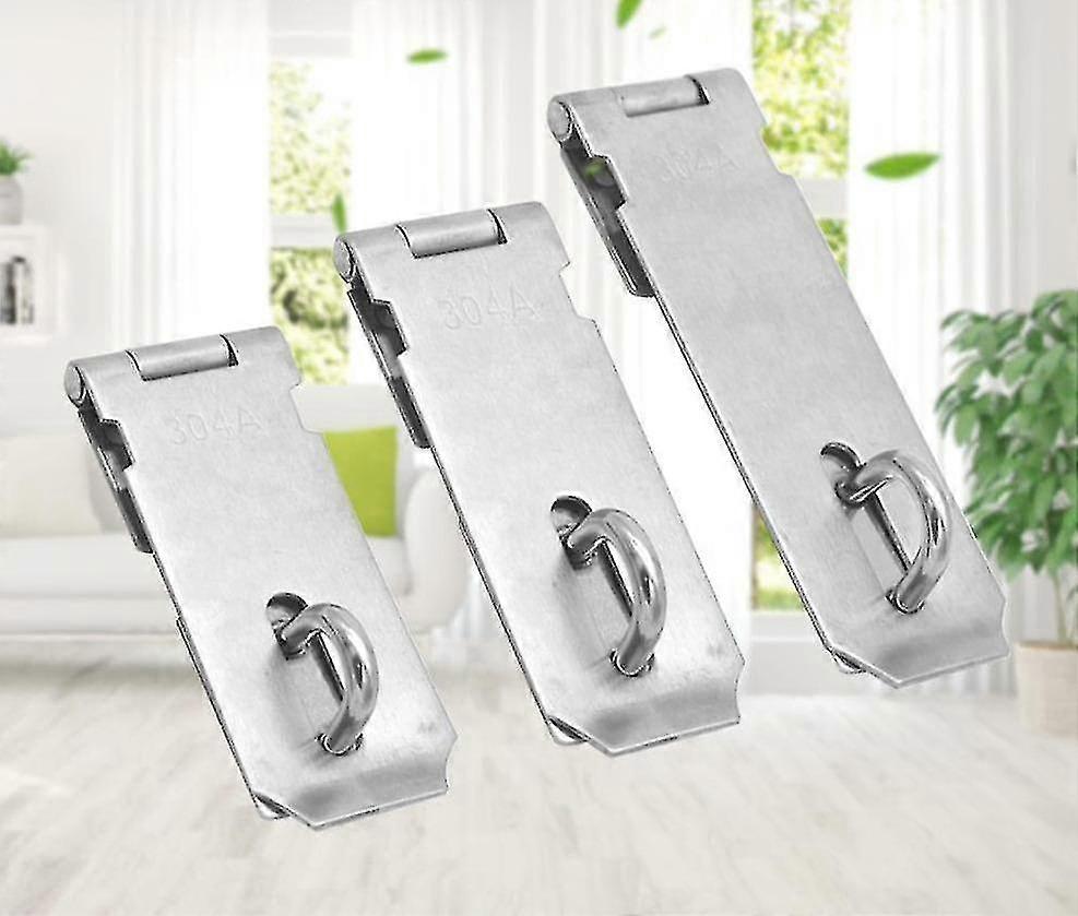 Locks latches anti theft buckle stainless steel staple shed latch ...