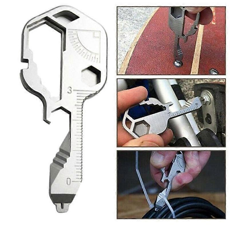 Multi-Tool Key Shaped Pocket Tool For Keychain With Bottle Opener 24 IN ...
