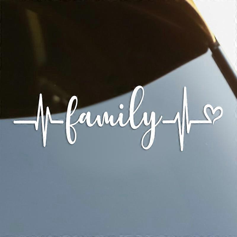 Family Heartbeat Die-Cut Vinyl Decal Car Sticker Waterproof Auto Decors ...