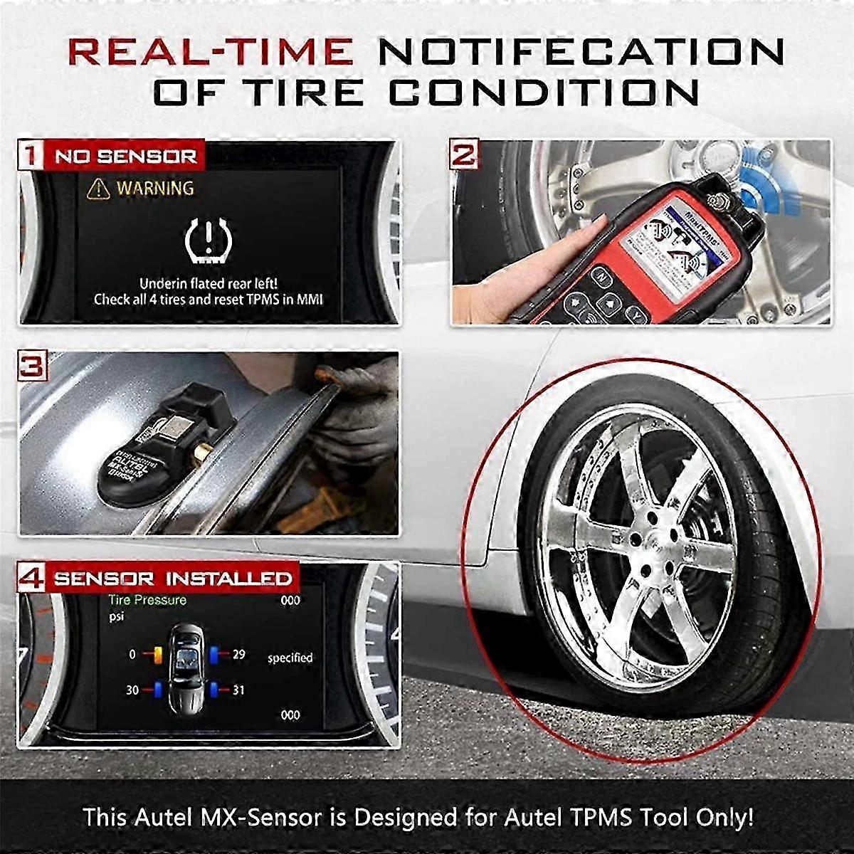 Programmable MX Sensor 315MHZ+433MHz 2 in 1 Tire Pressure Sensor ...