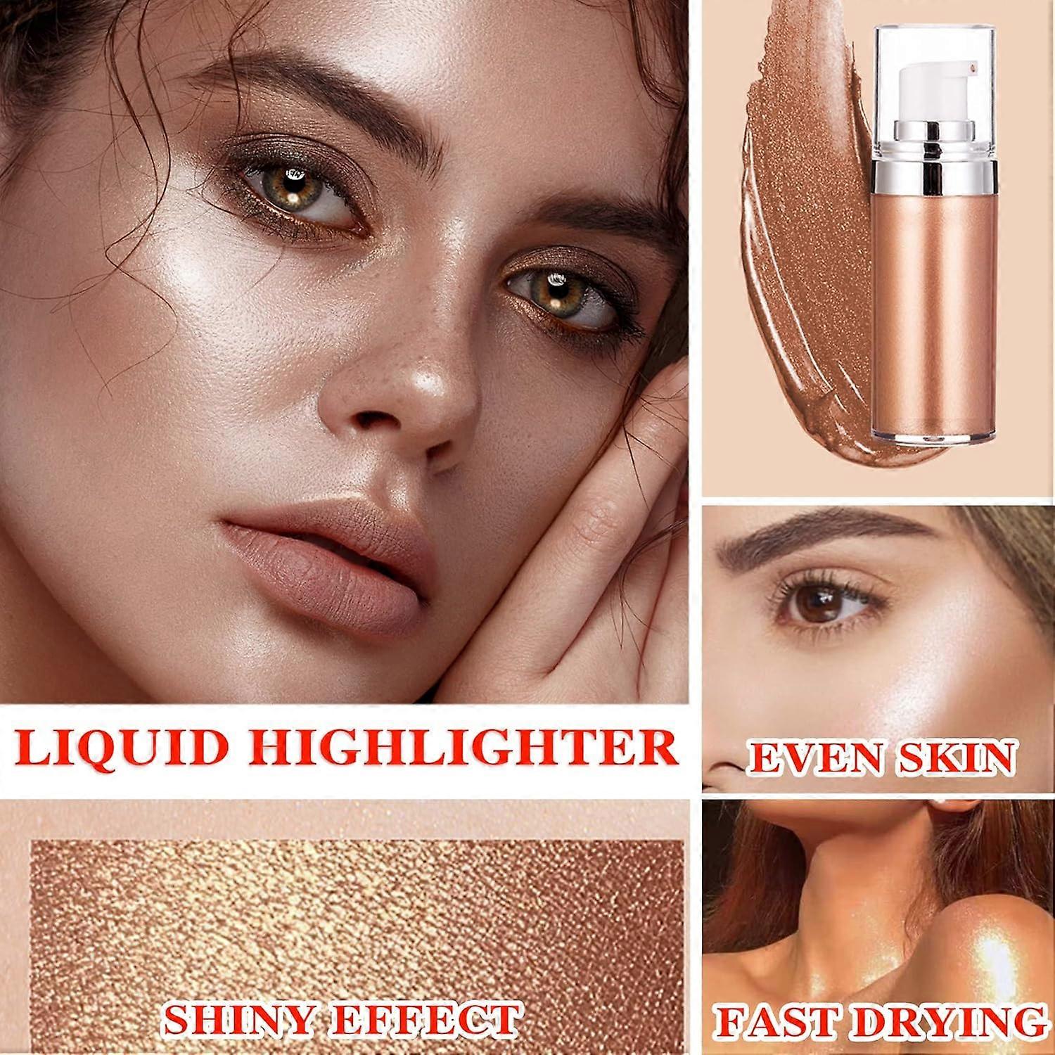 Body Contour Highlighter Makeup, Liquid Highlighter Natural Glow ...