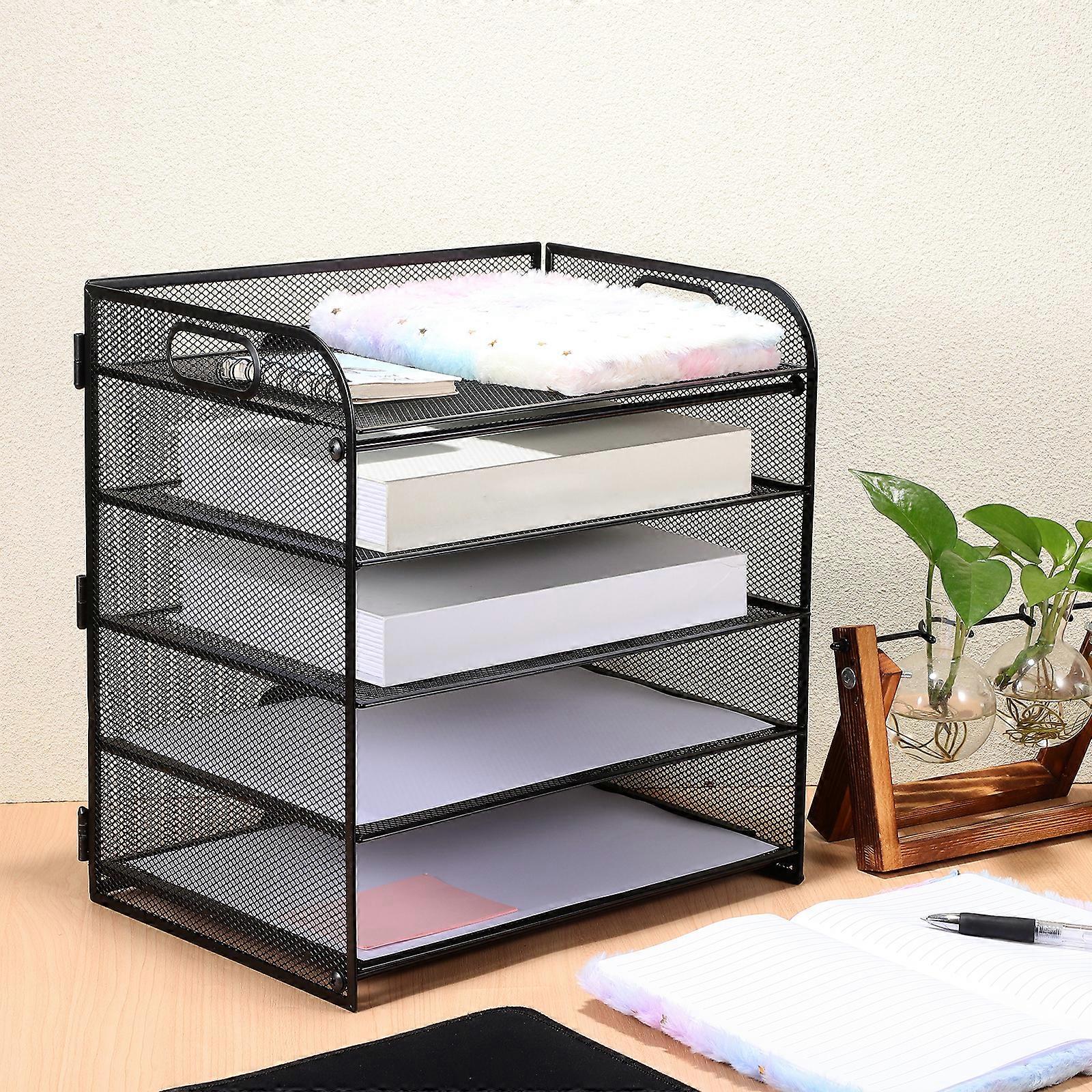 Desk File Tray Paper Sorter Office Table Paper Organizer Document ...