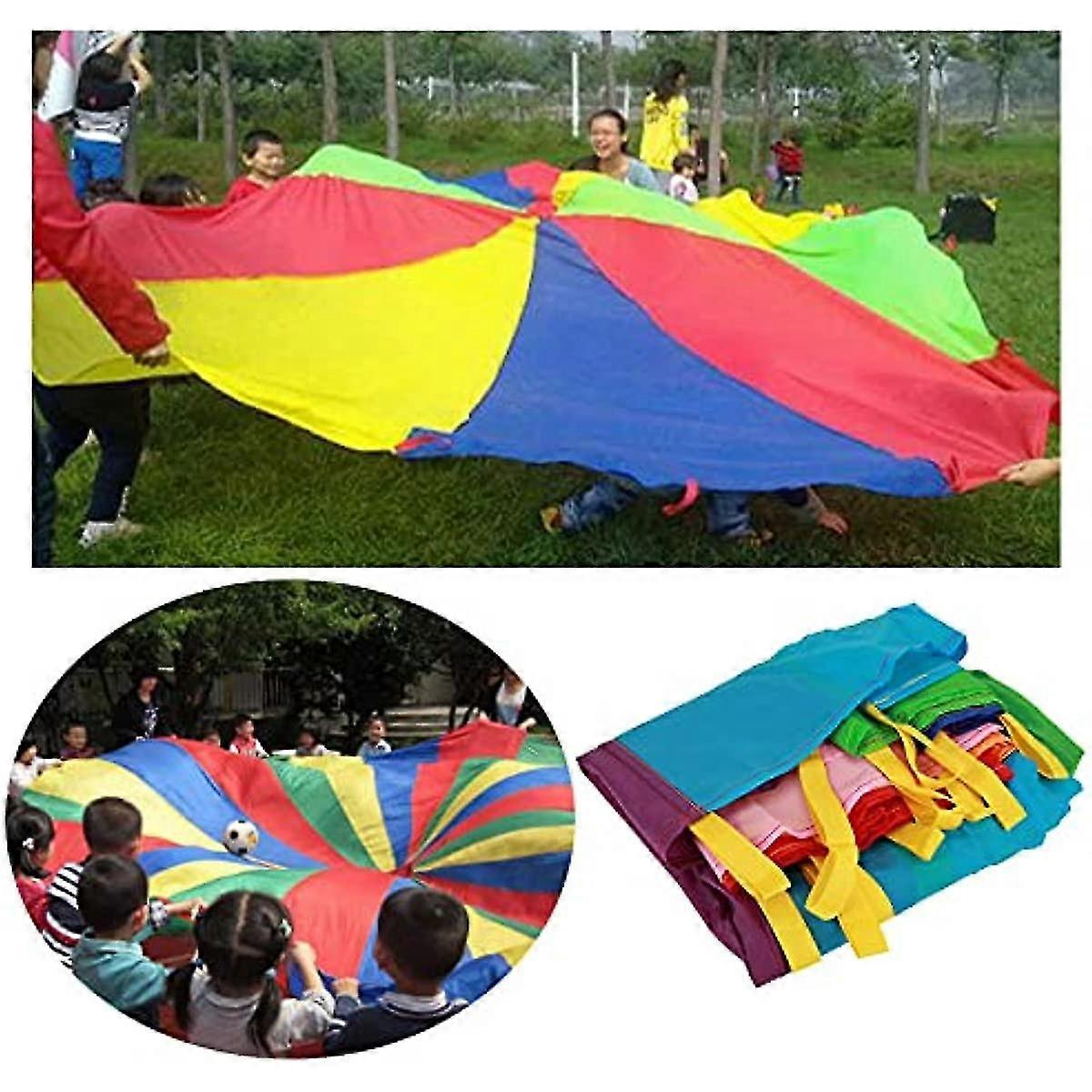 Kids Play Parachute Parachute For Kids Play Tent Parachute 65ft With 8 ...