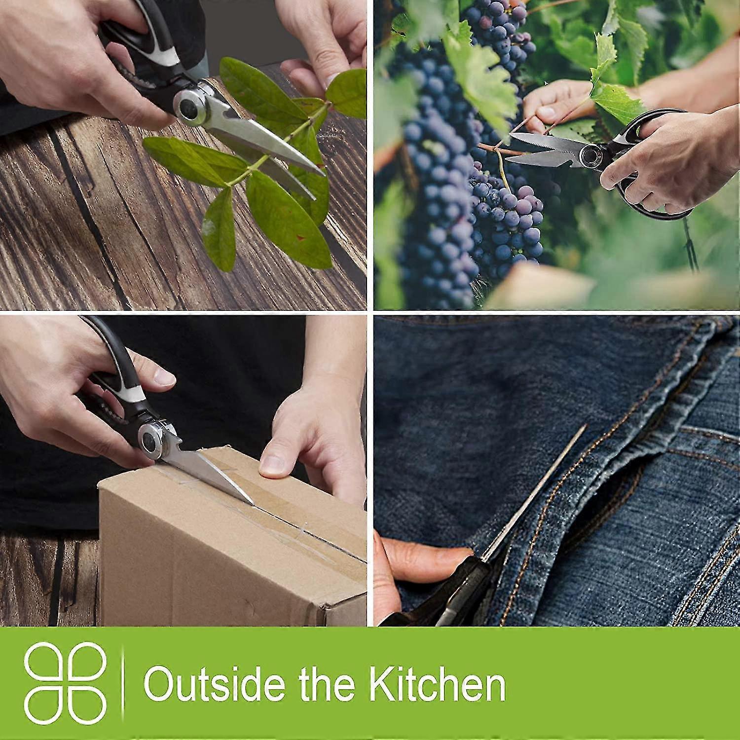 Kitchen Scissors, Super Sharp Heavy Duty Kitchen Scissors, Dishwasher ...