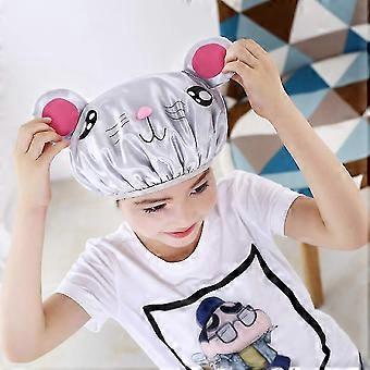 3pc Waterproof Reusable Bath Hat Kids Fun Cartoon Animal Shower Caps ...