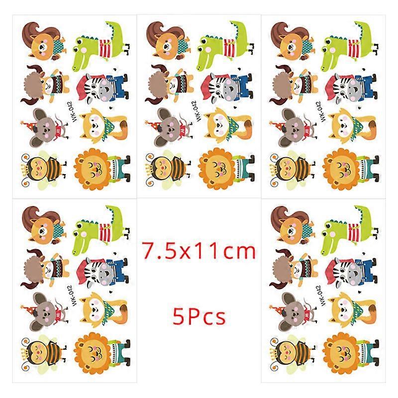 Jungle Party Animal Temporary Tattoos Waterproof Tattoo Sticker Safari ...