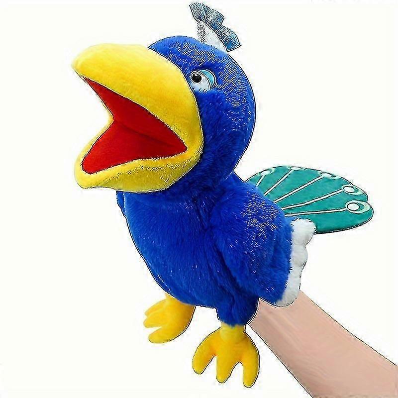 New style Cute Bird Hand Puppet Plush Toy Doll Storytelling Parrot ...