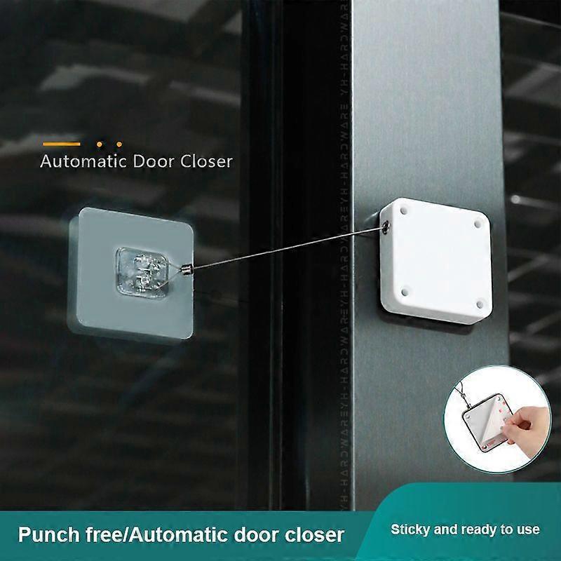 Shower Curtain Closer, Automatic Sensor Closer Punch-Free Door Curtain ...