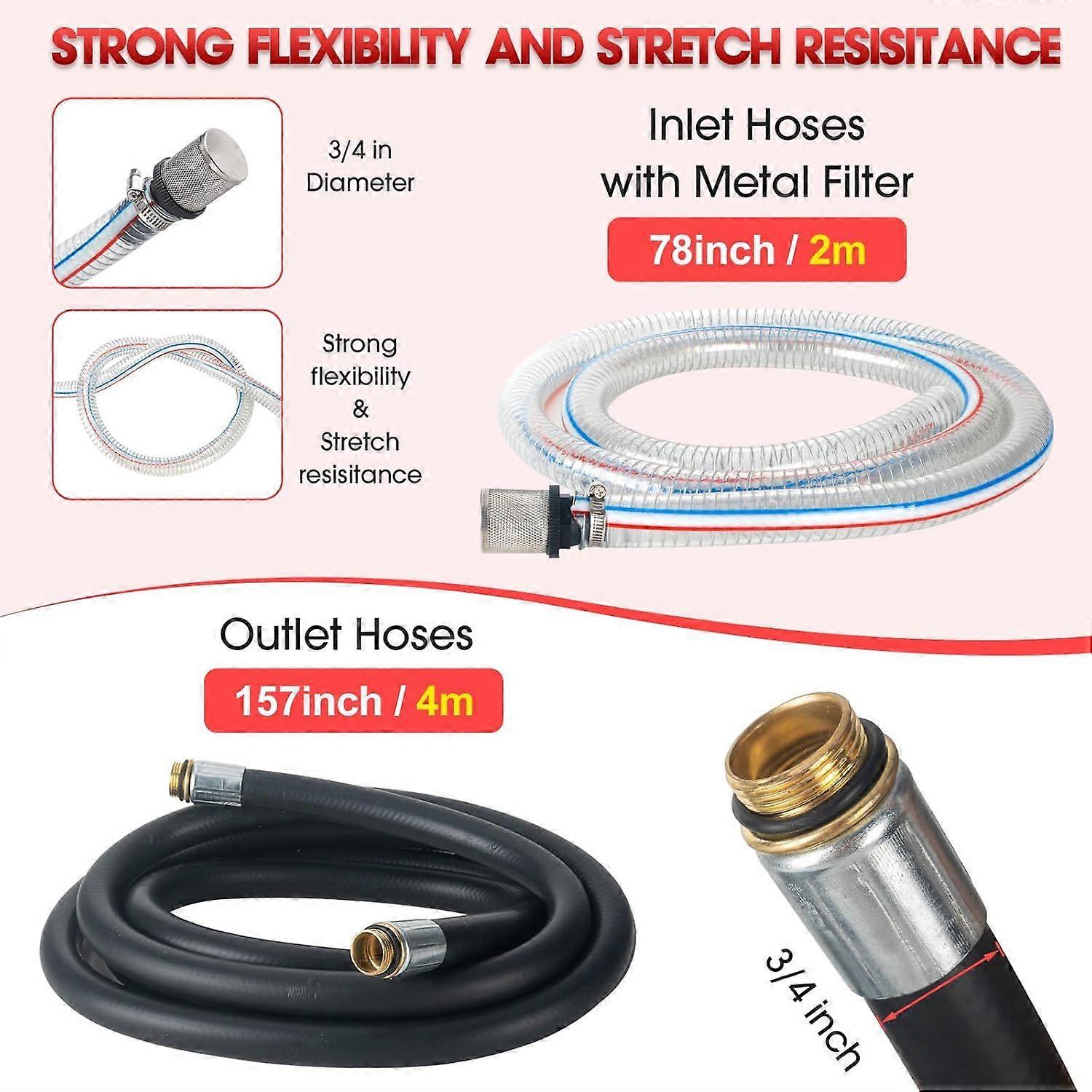 Diesel Transfer Pump 12V 175W Fuel Transfer Pump with Auto Shut-off ...