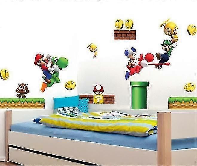 2 Pack For Nintendo New Super Mario Bros Build A Scene Peel And Stick ...