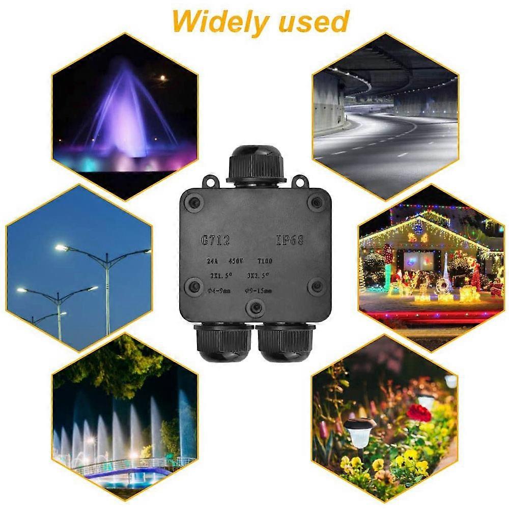 Waterproof Junction Box IP68 Outdoor Gland Electrical Junction Box with ...