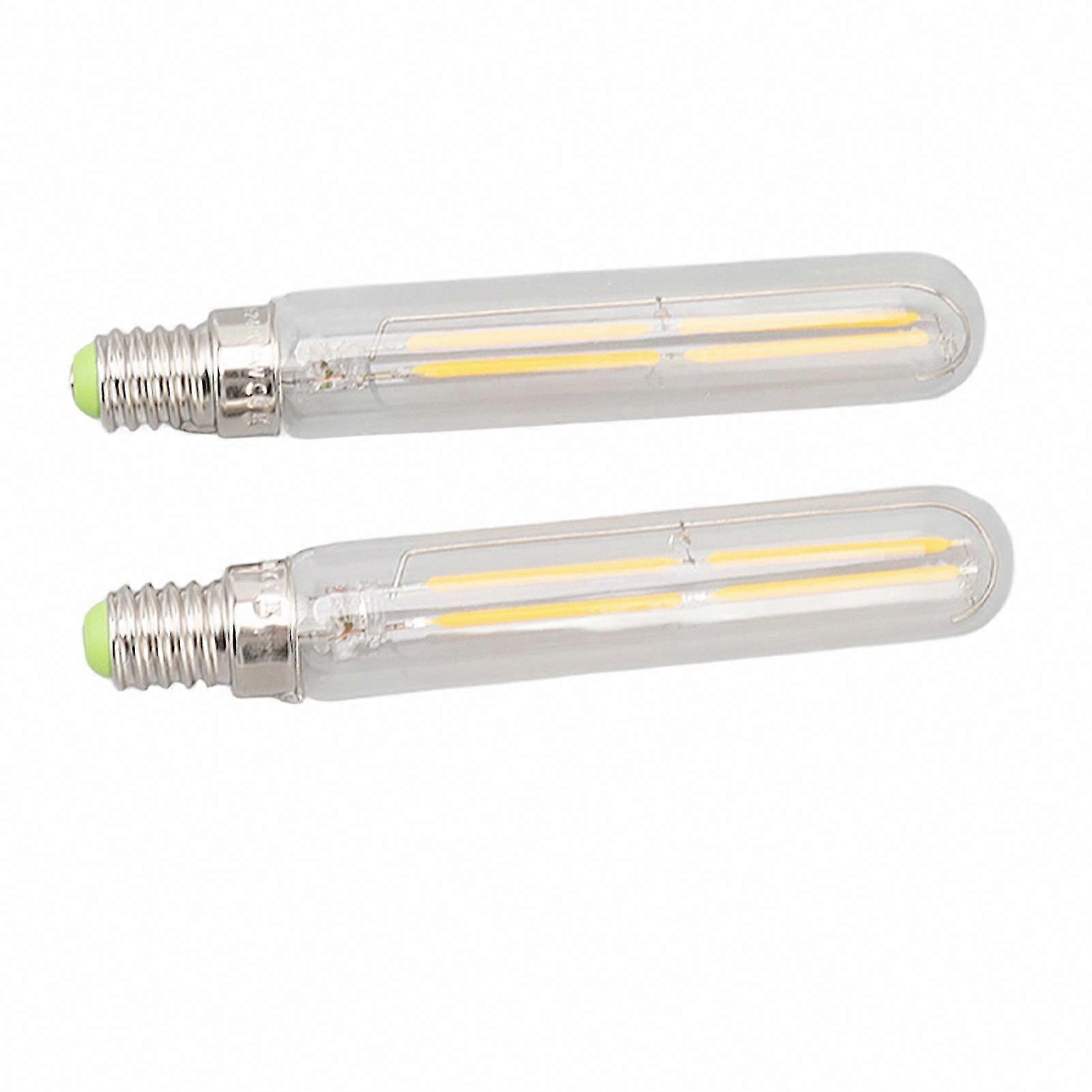2Pcs LED Tube Bulb 4W E14 2300K Warm White T20x120 220-240V for Home ...