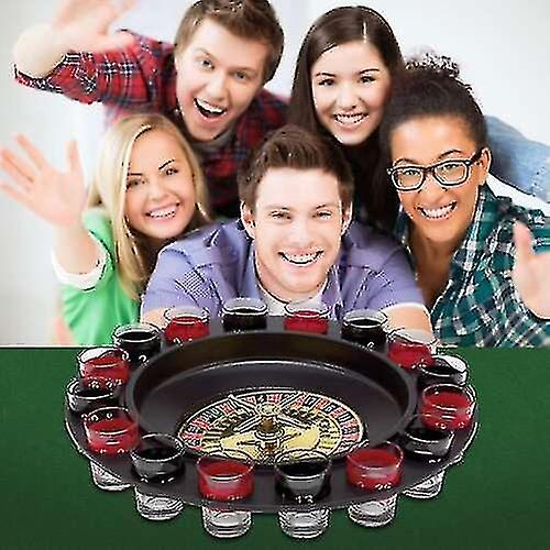 Drinking Roulette Party Set Spin Shot Stag Hen Game Glass Games Adult ...