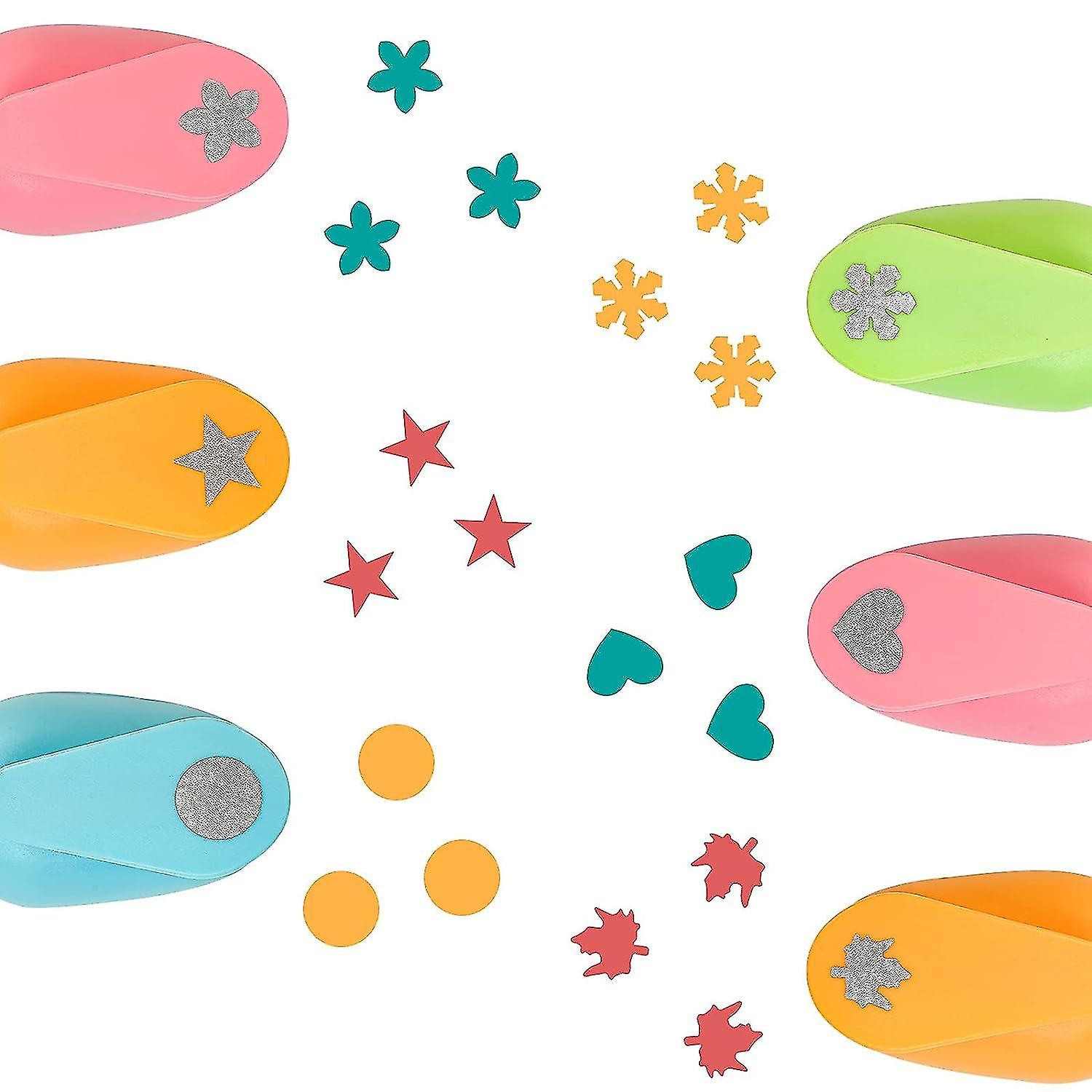 Punch Craft Set, 6pcs Hole Punch Shapes Hole Puncher For Crafts Paper ...